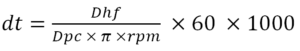 Dwell Time Calculation and Calculator – tech-publish