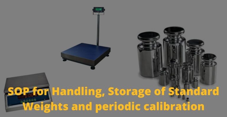 Standard Operating Procedure for Handling and Storage of Standard ...