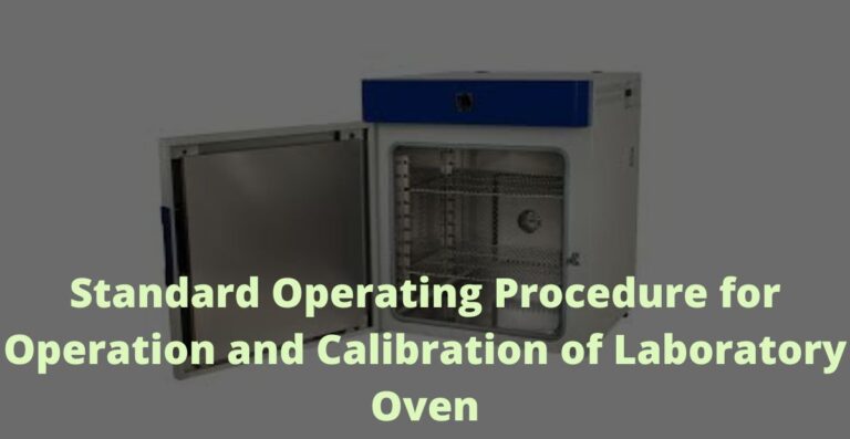 SOP for Operation and Calibration of Laboratory Oven – tech-publish